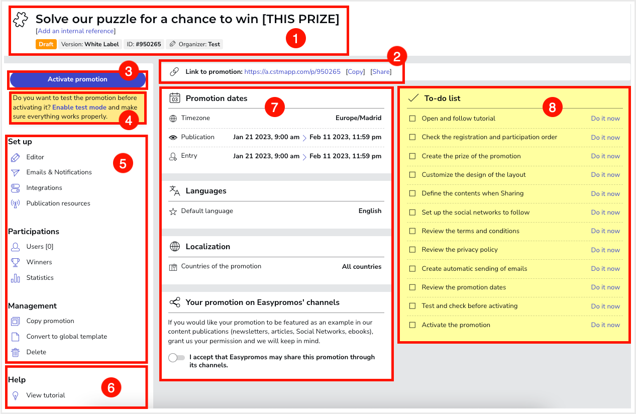 Firsts steps to create your promotion with Easypromos – Easypromos ...