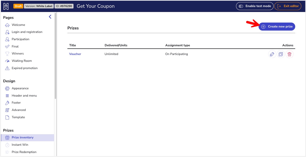 Tutorial: How to create Coupons and Codes – Easypromos - Online Helpdesk