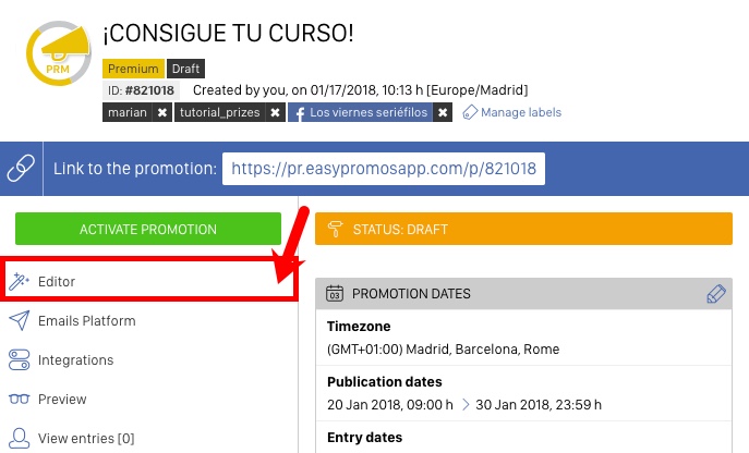 Tutorial: Managing Prizes and Winners – Easypromos - Online Helpdesk