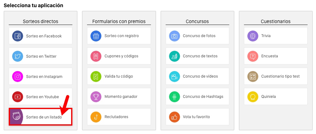 Tutorial: Sorteo de un listado – Easypromos - Centro de Soporte