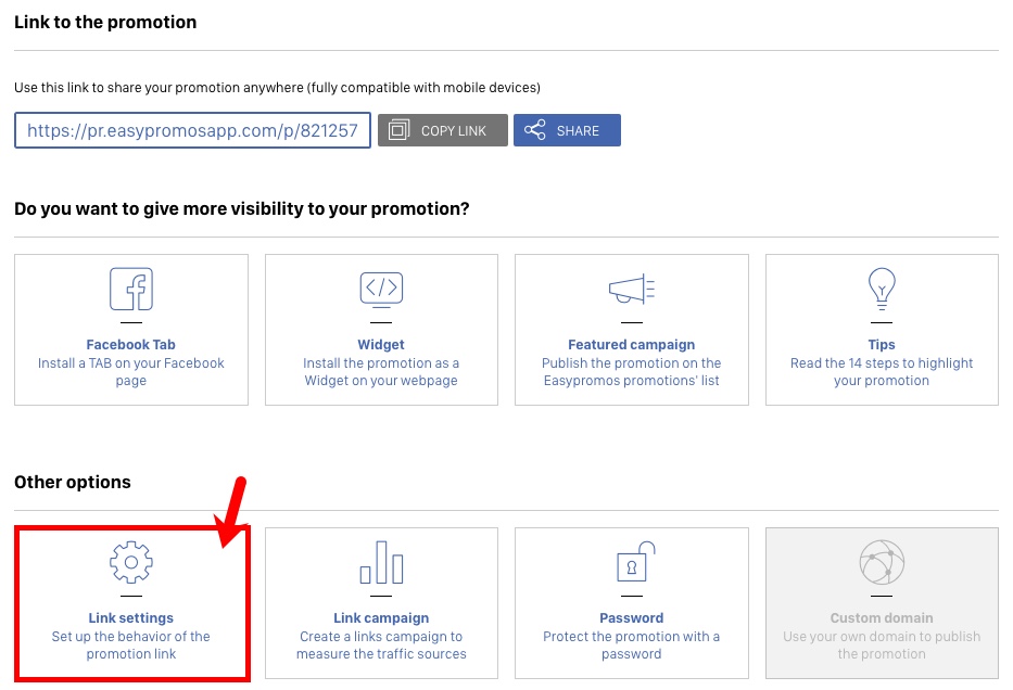 Tutorial: How to publish a promotion – Easypromos - Online Helpdesk