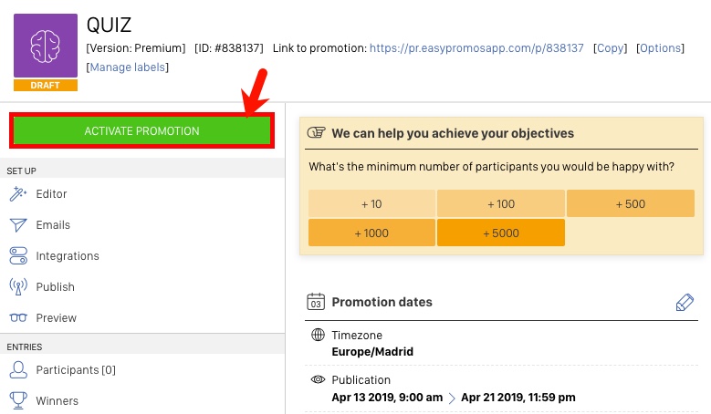 Tutorial: How to create a Personality Quiz – Easypromos - Online Helpdesk