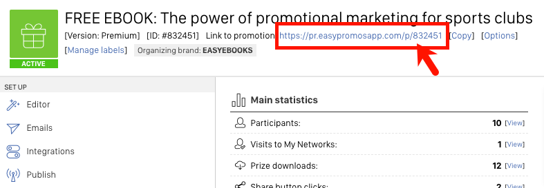 Tutorial: How to change the URL of the promotion – Easypromos - Online ...