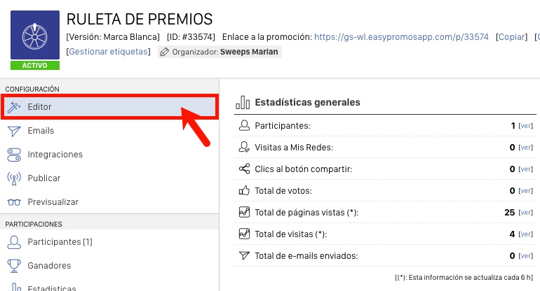 Tutorial: Cómo crear una Ruleta de Premios – Easypromos - Centro de Soporte