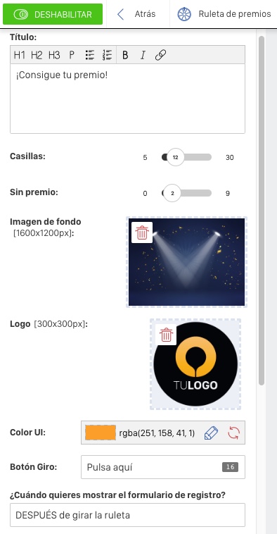 Tutorial: Cómo crear una Ruleta de Premios – Easypromos - Centro de Soporte