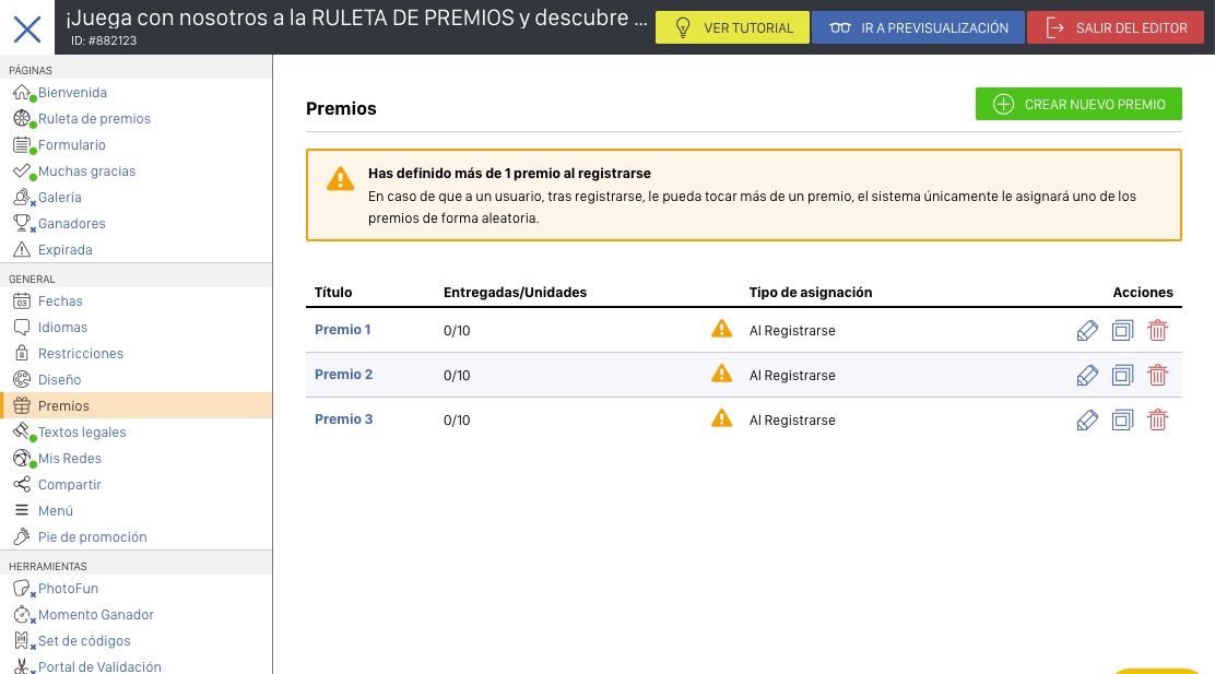 Tutorial: Cómo crear una Ruleta de Premios – Easypromos - Centro de Soporte