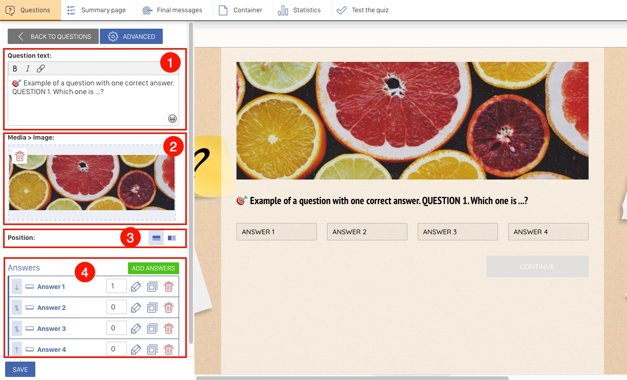 Tutorial: How to create a Knowledge Quiz – Easypromos - Online Helpdesk