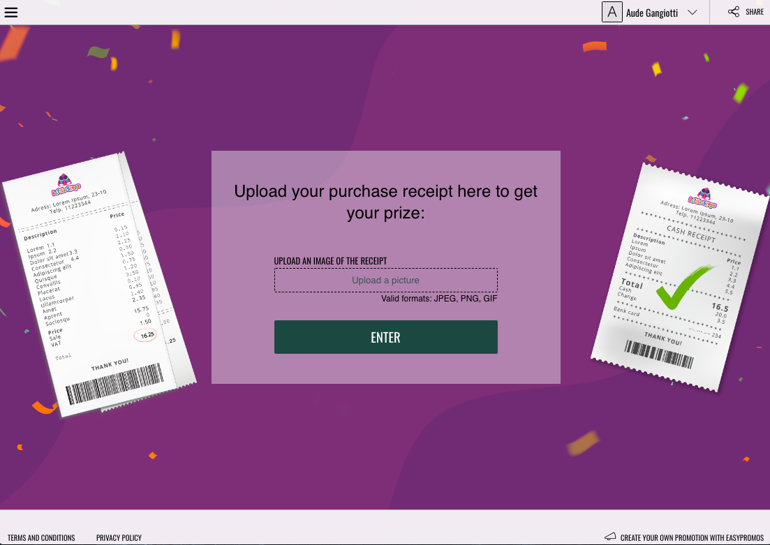 Tutorial: Receipt validation application – Easypromos - Online Helpdesk